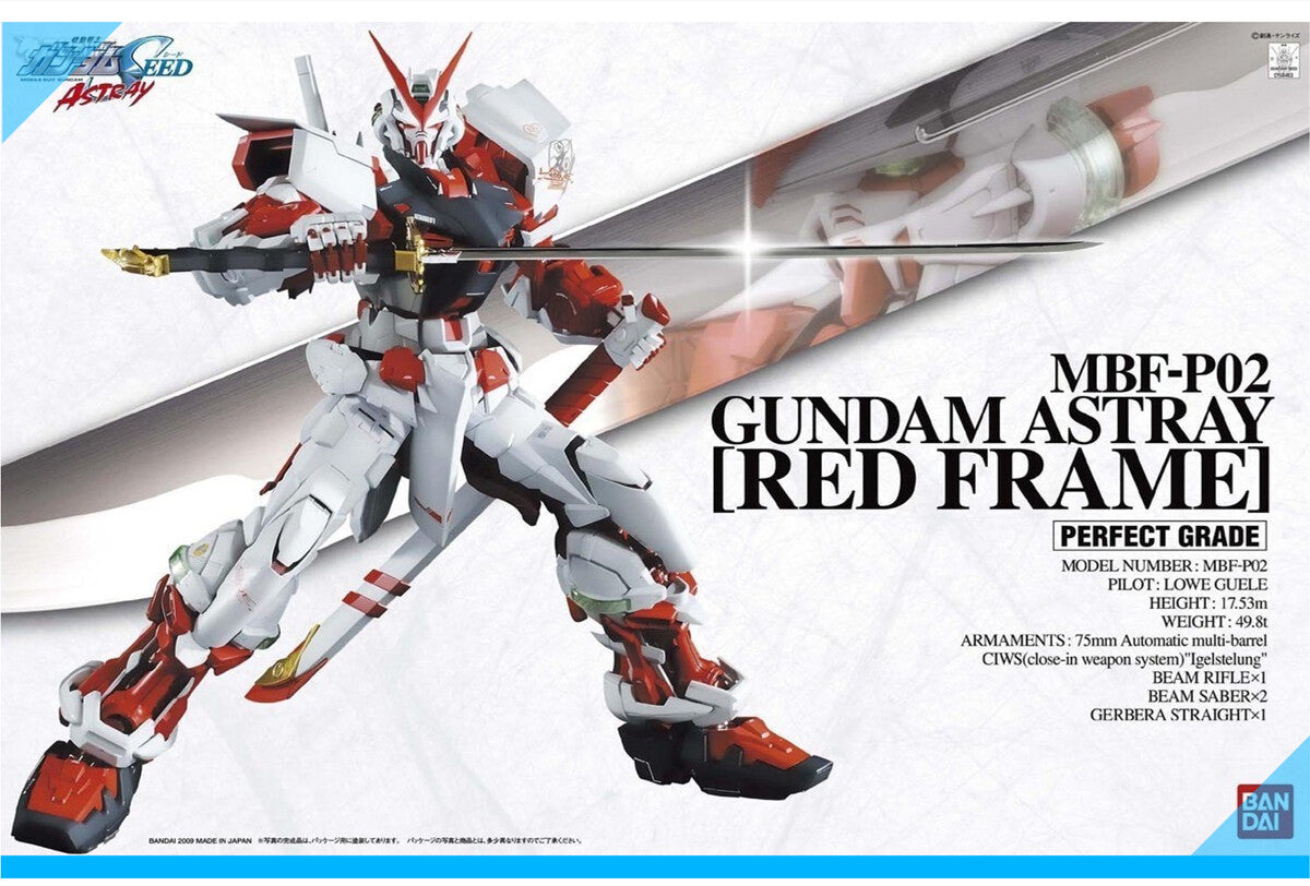 Bandai PG SEED Gundam Astray Red Frame Model SEED Replacement Parts ...